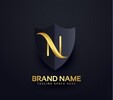 Letter n luxury logo vector free download