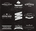 Retro style labels pack vector free download