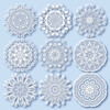 Vector ornate greeting card decoration free download
