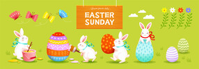 Easter sunday vector free download