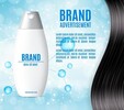Shampoo advertise vector free download
