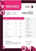 Creative agency invoice vector free download