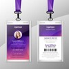 Design employee ID card vector free download