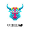 Buffalo colorful logo vector free download