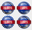 Free for different time periods labels vector free download