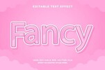 Fancy text effect style vector free download