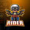 Rider cartoon icon vector free download