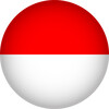 Indonesia flags icon vector free download