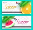Summer voucher vector free download