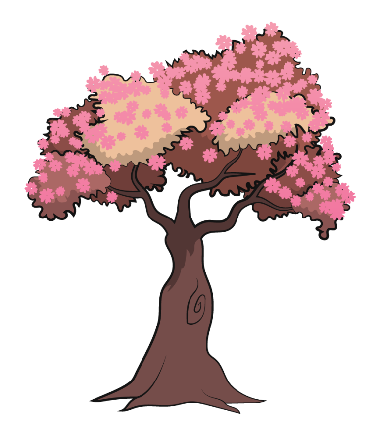 Cherry blossom tree clipart free download
