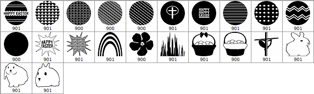 Easter Brushes Set Photoshop Brushes free download